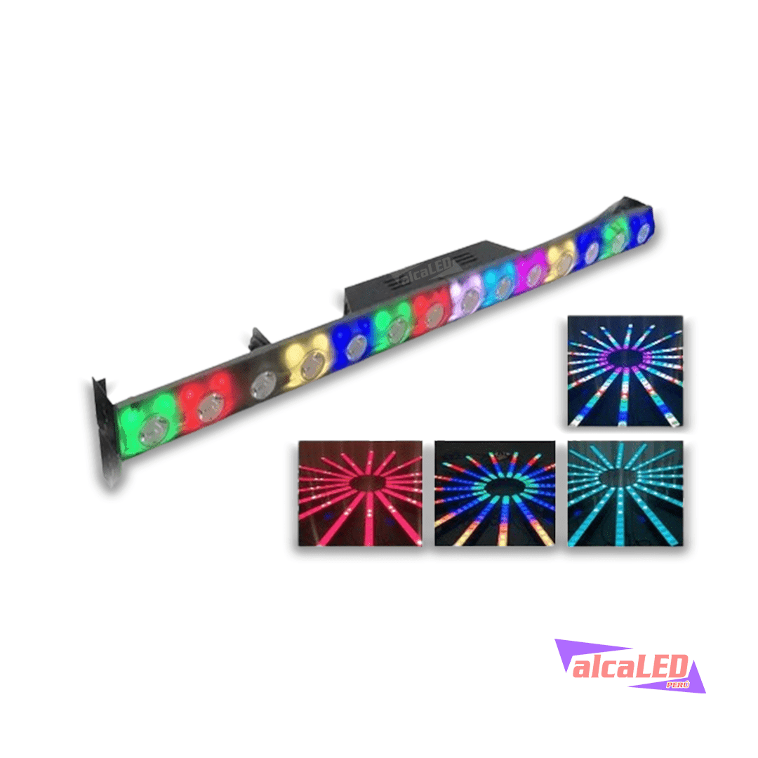 BARRA LED PIXEL 14X3W RGBW + LUZ CALIDA - ALCALED PERÚ