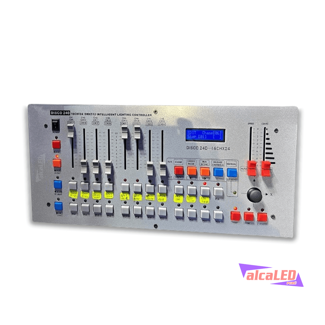 CONTROLADOR DE LUCES DMX240 - ALCALED PERÚ