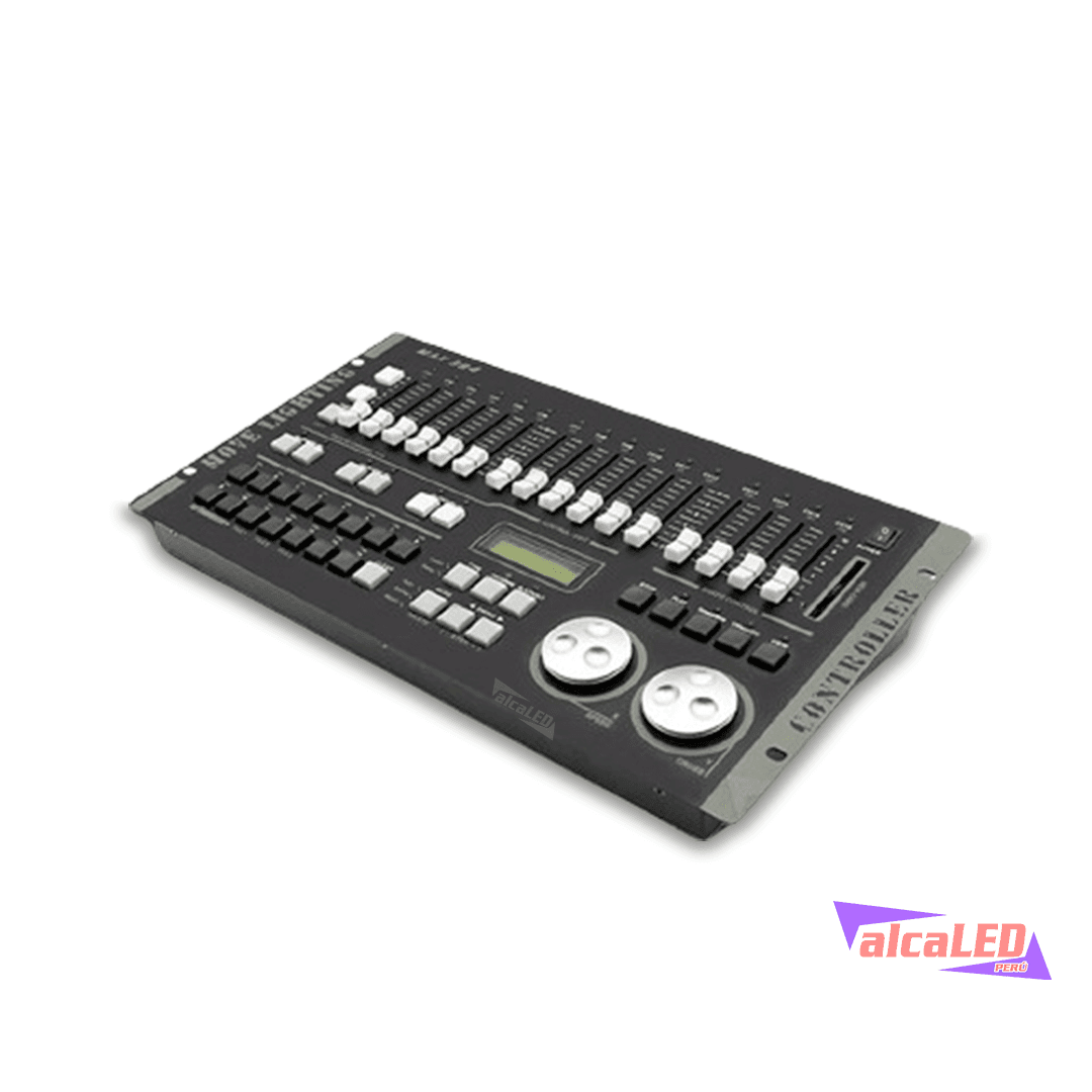CONTROLADOR DE LUCES PROFESIONAL MAX512 MAS FLYGHCASE - ALCALED PERÚ