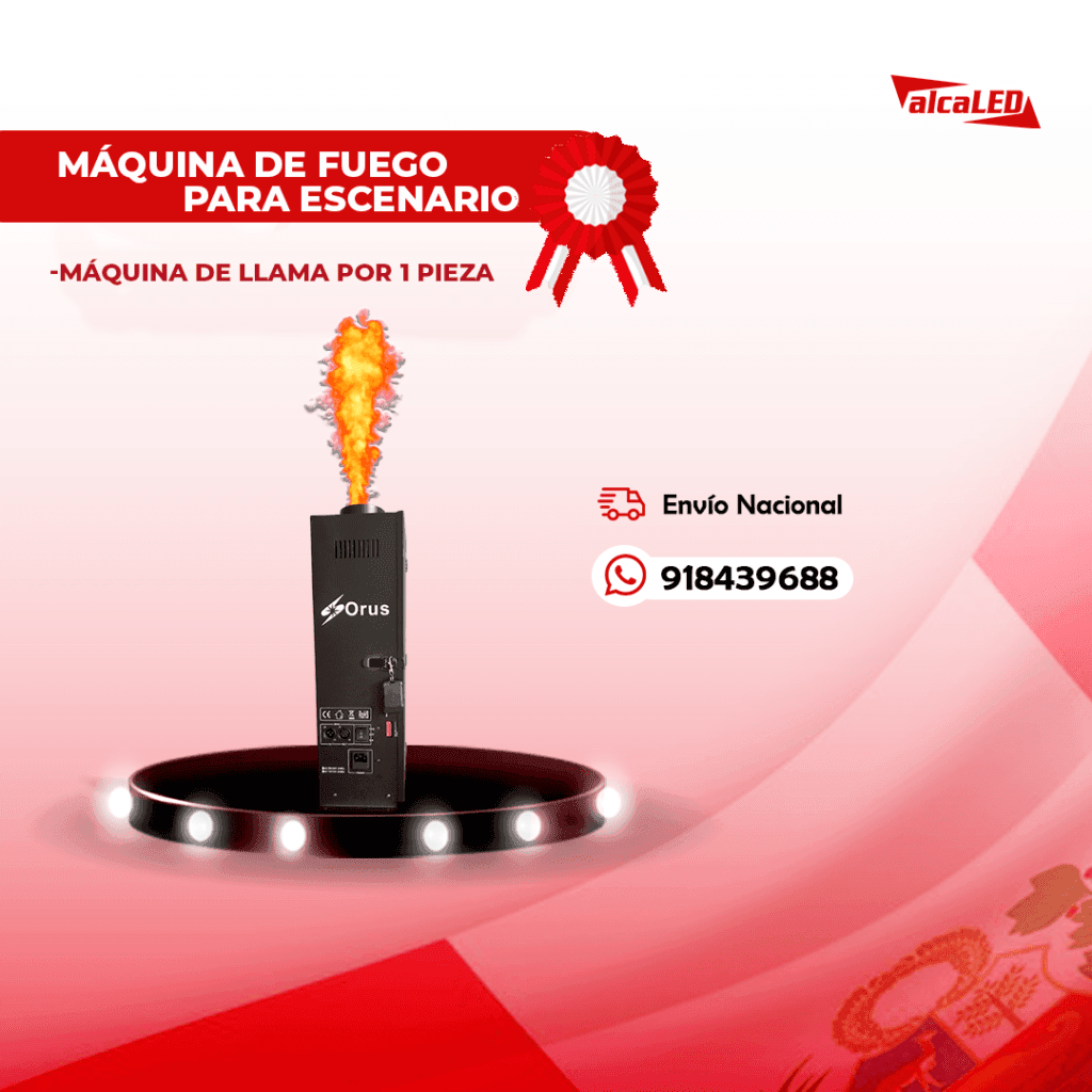MAQUINA DE FUEGO PARA ESCENARIO - ALCALED PERÚ