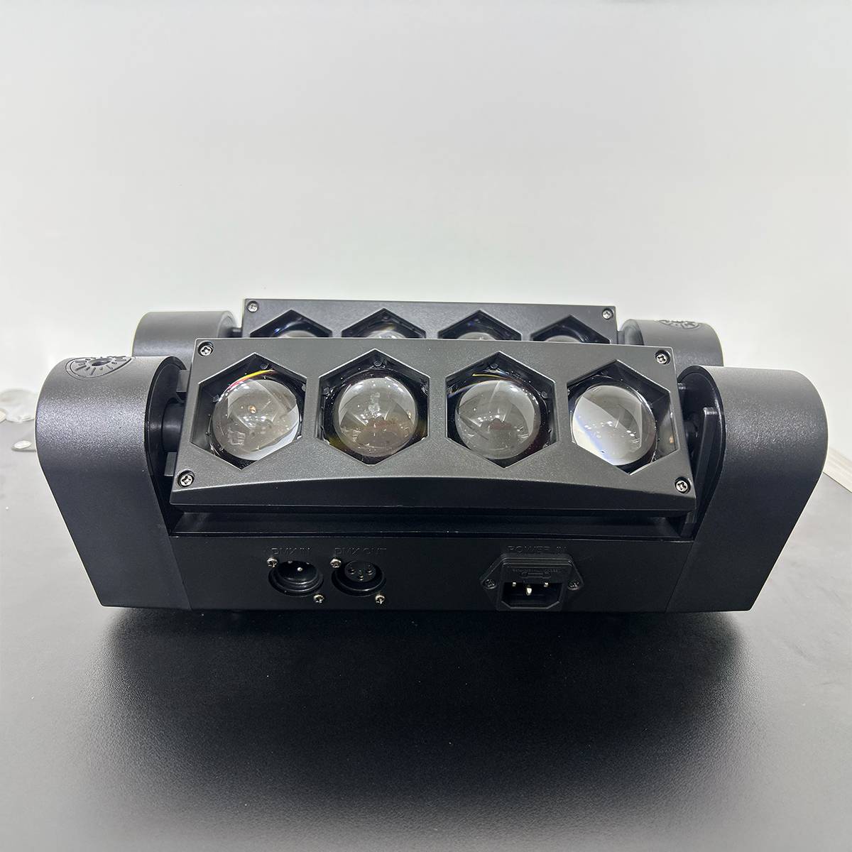 MINI ARAÑA ORUS 8X3W RGBW CON LASER - ALCALED PERÚ